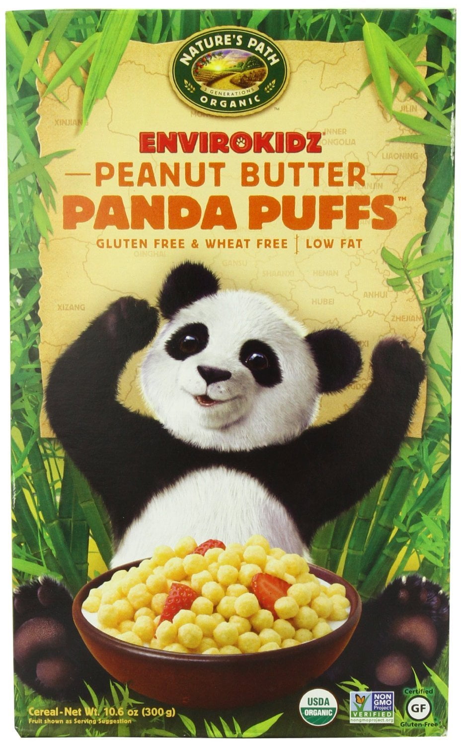 Nature's Path EnviroKidz Organic Panda Puffs Cold Cereal 10oz Box ...