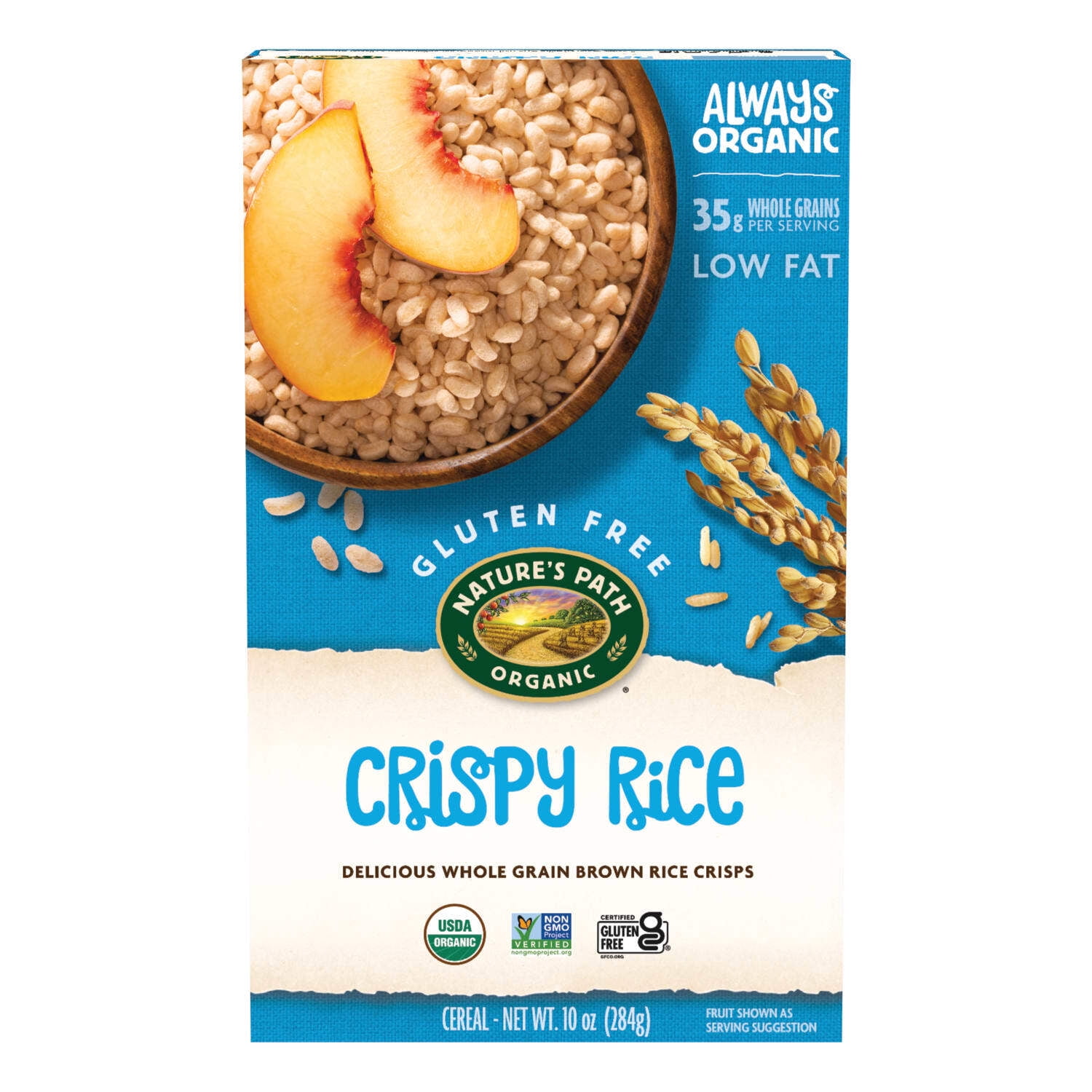 Nature's Path Crispy Rice Gluten Free Cereal, Vegan, Non-GMO, USDA ...