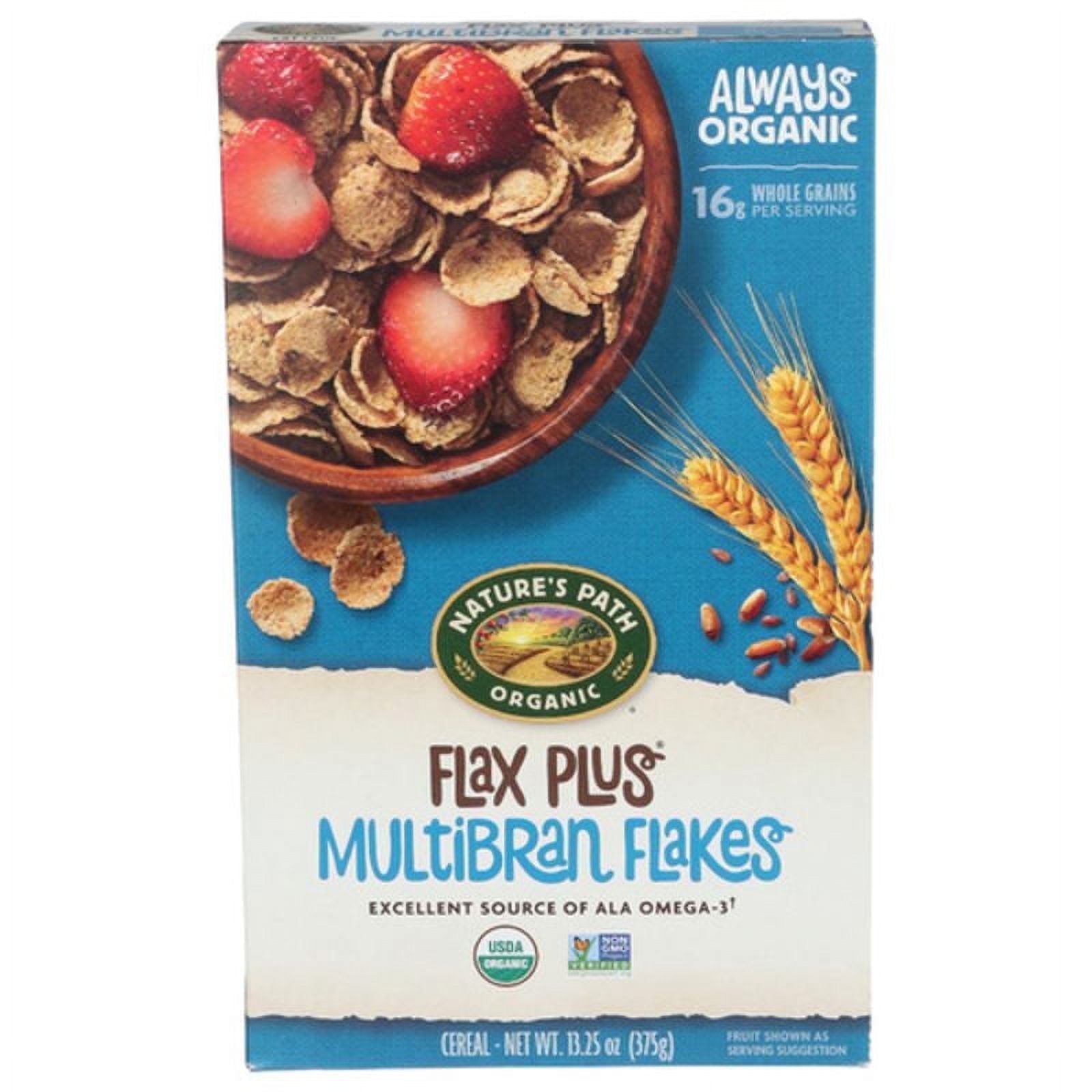 Nature's Path, Organic, Flax Plus, Multibran Flakes Cereal, 13.25 oz ...