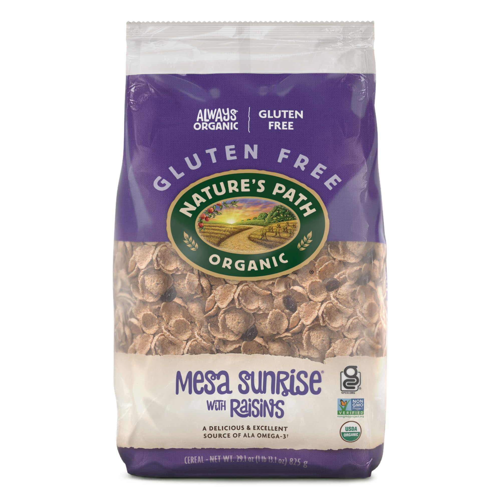 Nature's Path Organic Gluten AIF4 Free Mesa Sunrise with Raisins Cereal ...