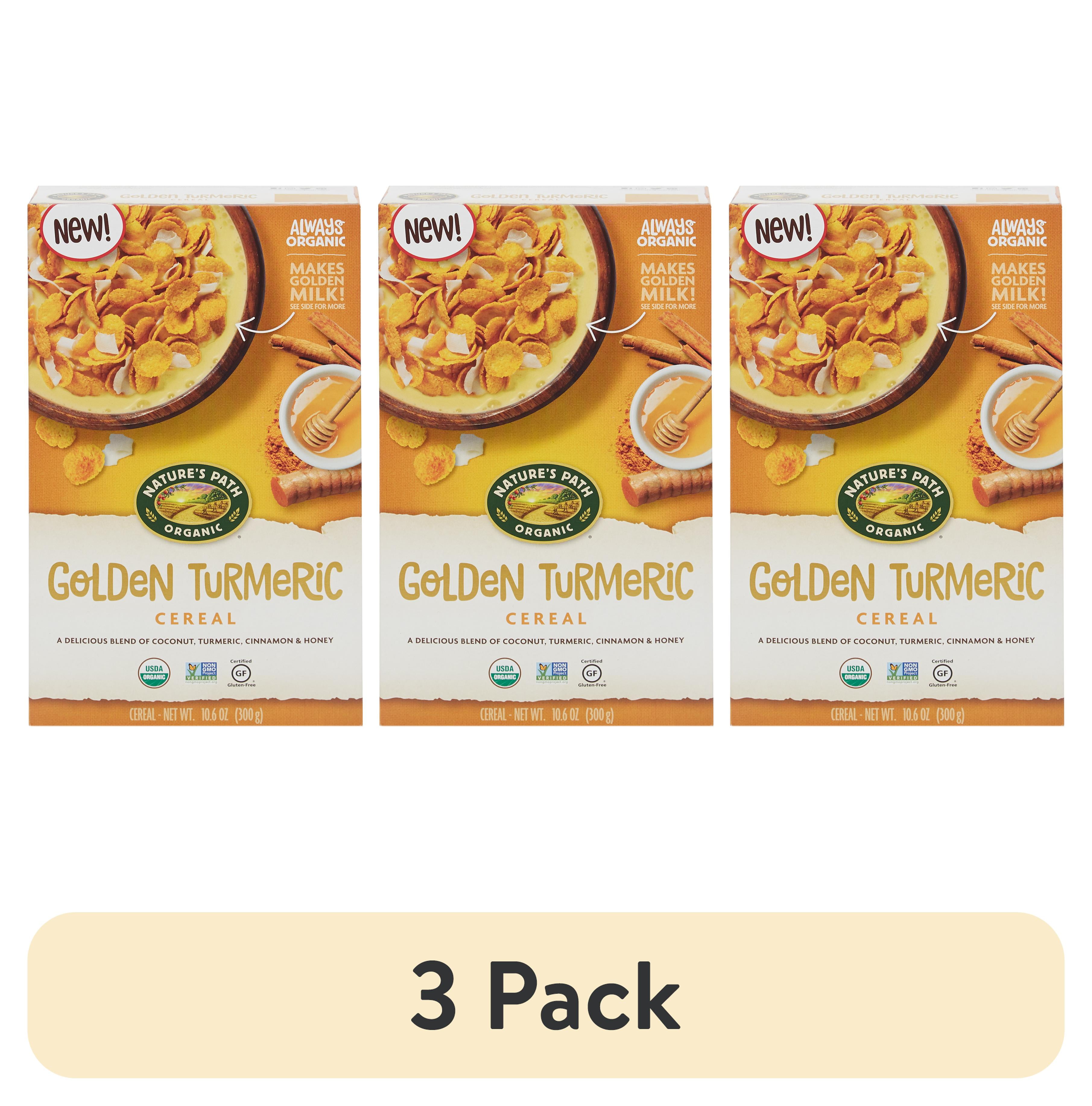 (3 pack) Nature's Path Organic Golden Turmeric Corn Flakes Cereal ...
