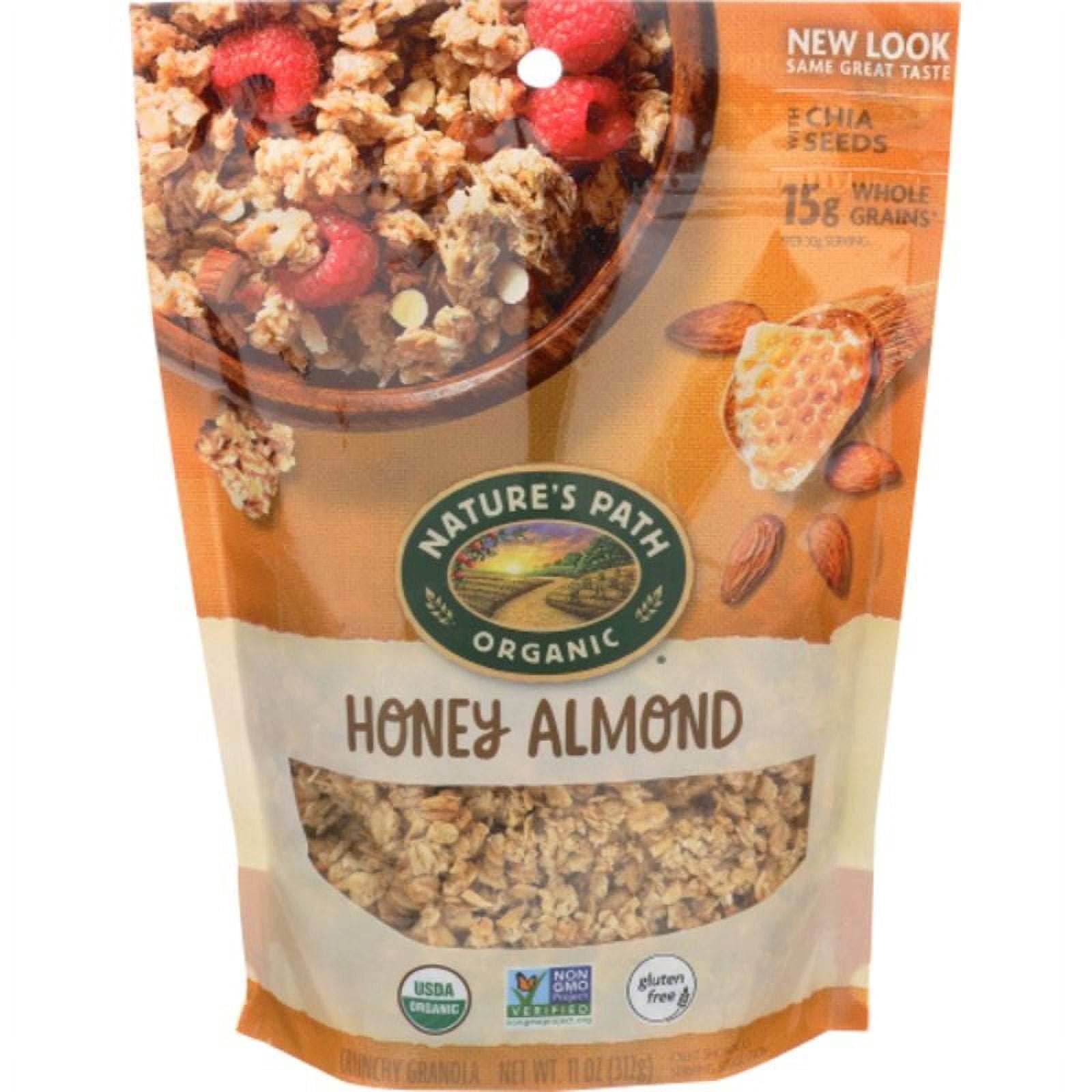 Nature's Path Organic Honey Almond Granola 11 oz Pack of 4 - Walmart.com