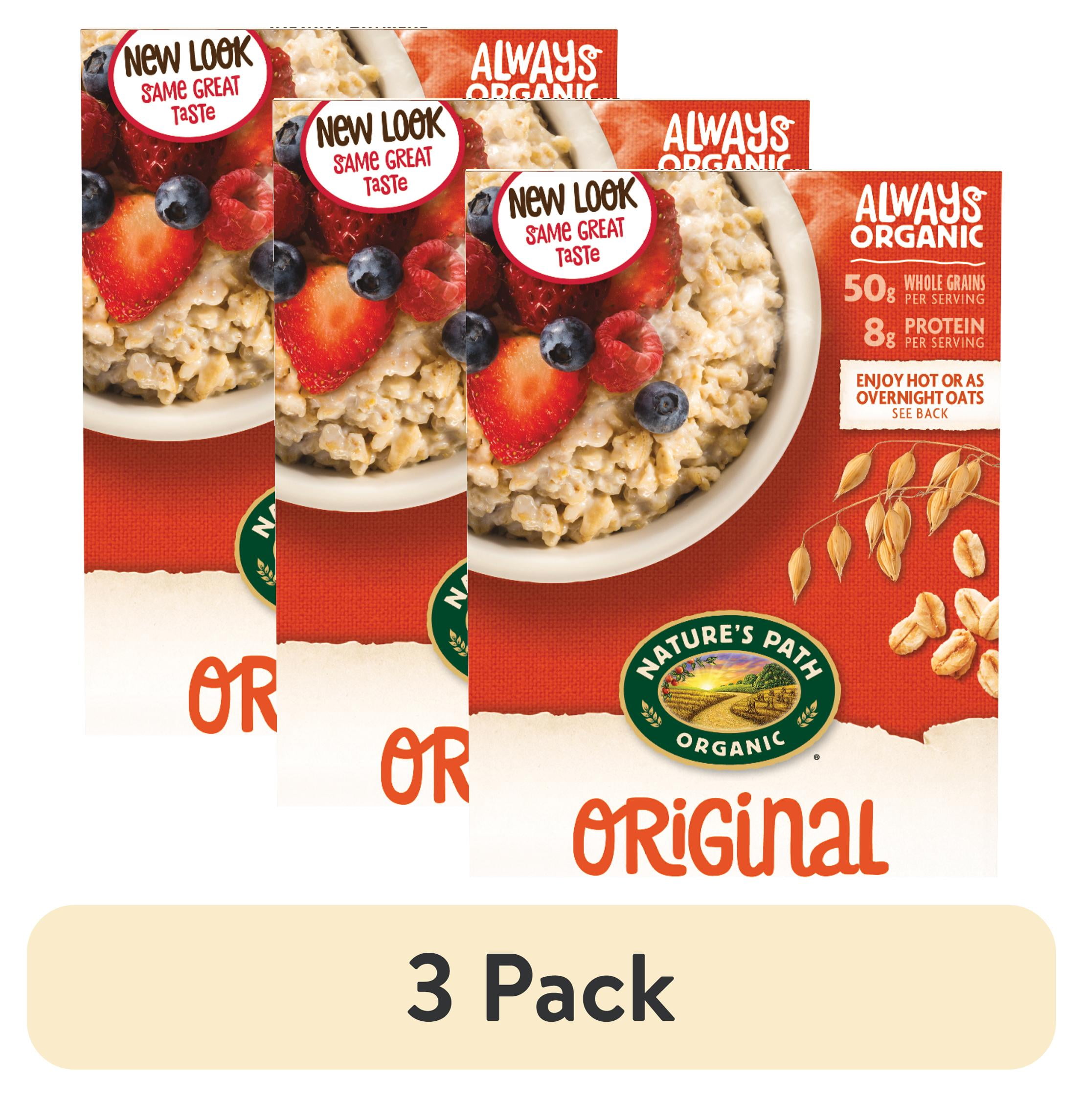 (3 pack) Nature's Path Organic Original Oatmeal 14oz Box - Walmart.com