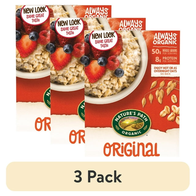 (3 pack) Nature's Path Organic Original Oatmeal 14oz Box - Walmart.com