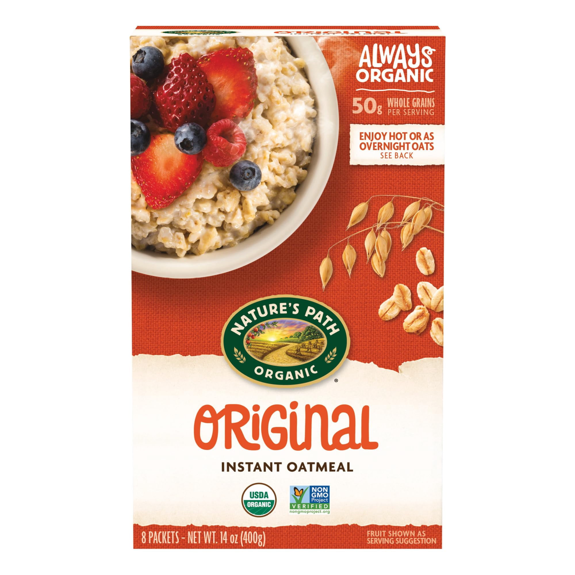 Nature's Path Organic Original RRF12 Instant Oatmeal, 14 oz (Pack of 6 ...