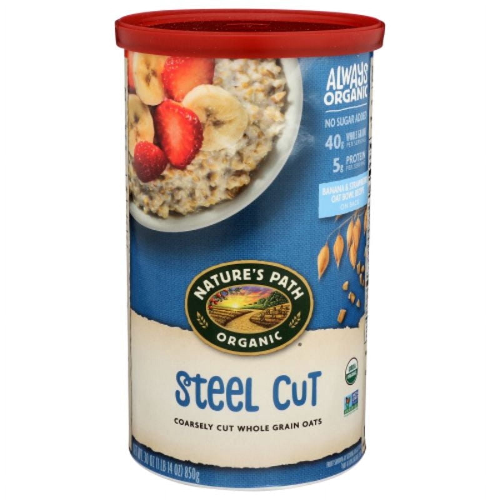 Nature's Path Organic Steel Cut Oats 30 oz Pack of 3 - Walmart.com