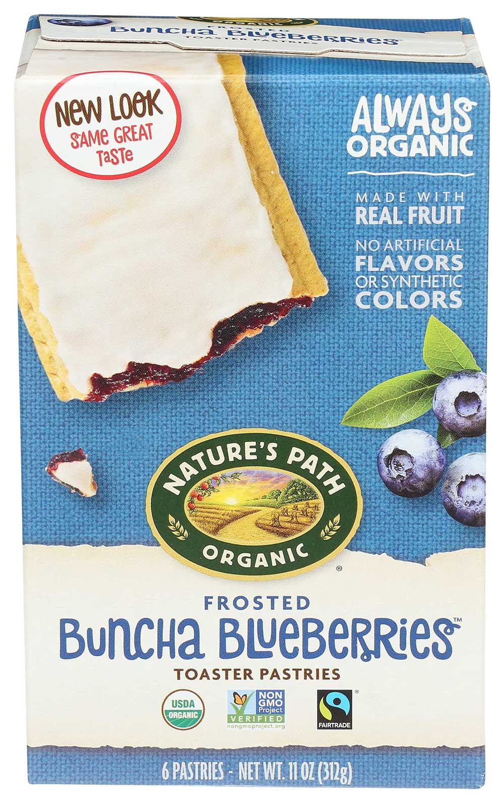 Nature's Path Organic Toaster Pastries, Frosted Buncha Blueberries, 72 ...