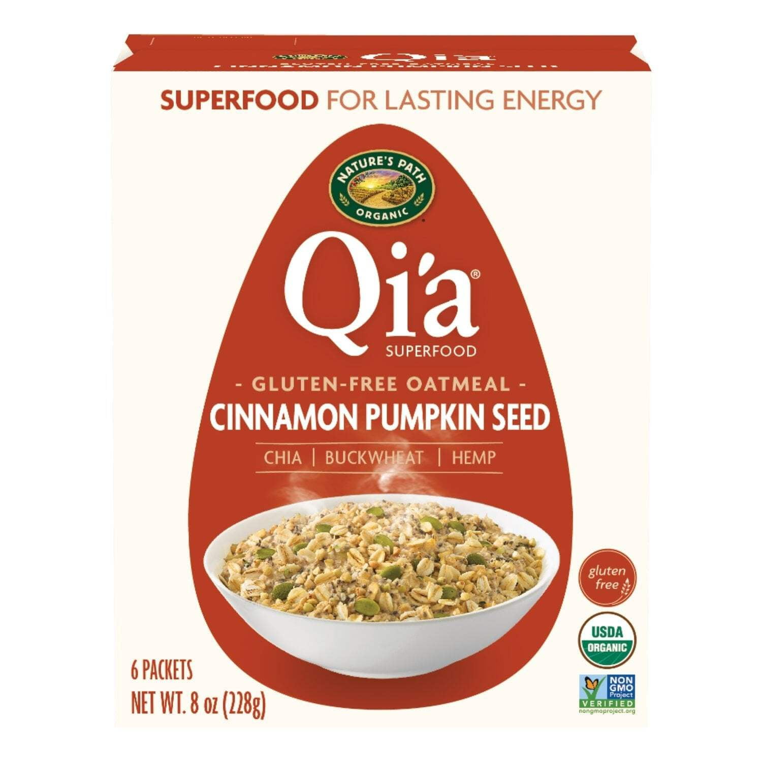 Nature's Path Organic Oatmeal, Cinnamon Pumpkin Seed Breakfast Box, 8 ...