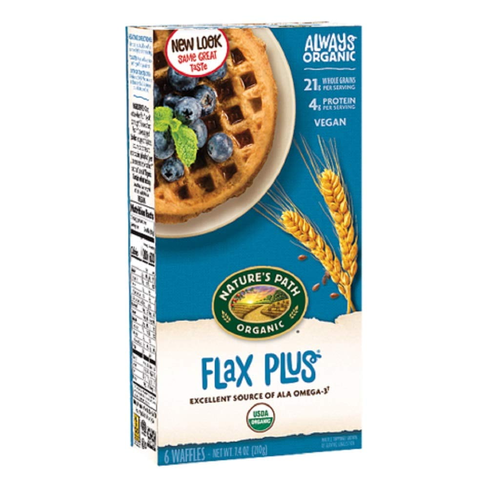 Nature's Path USDA Organic Flax Plus Waffle, 7.4 Ounce (Pack of 12 ...