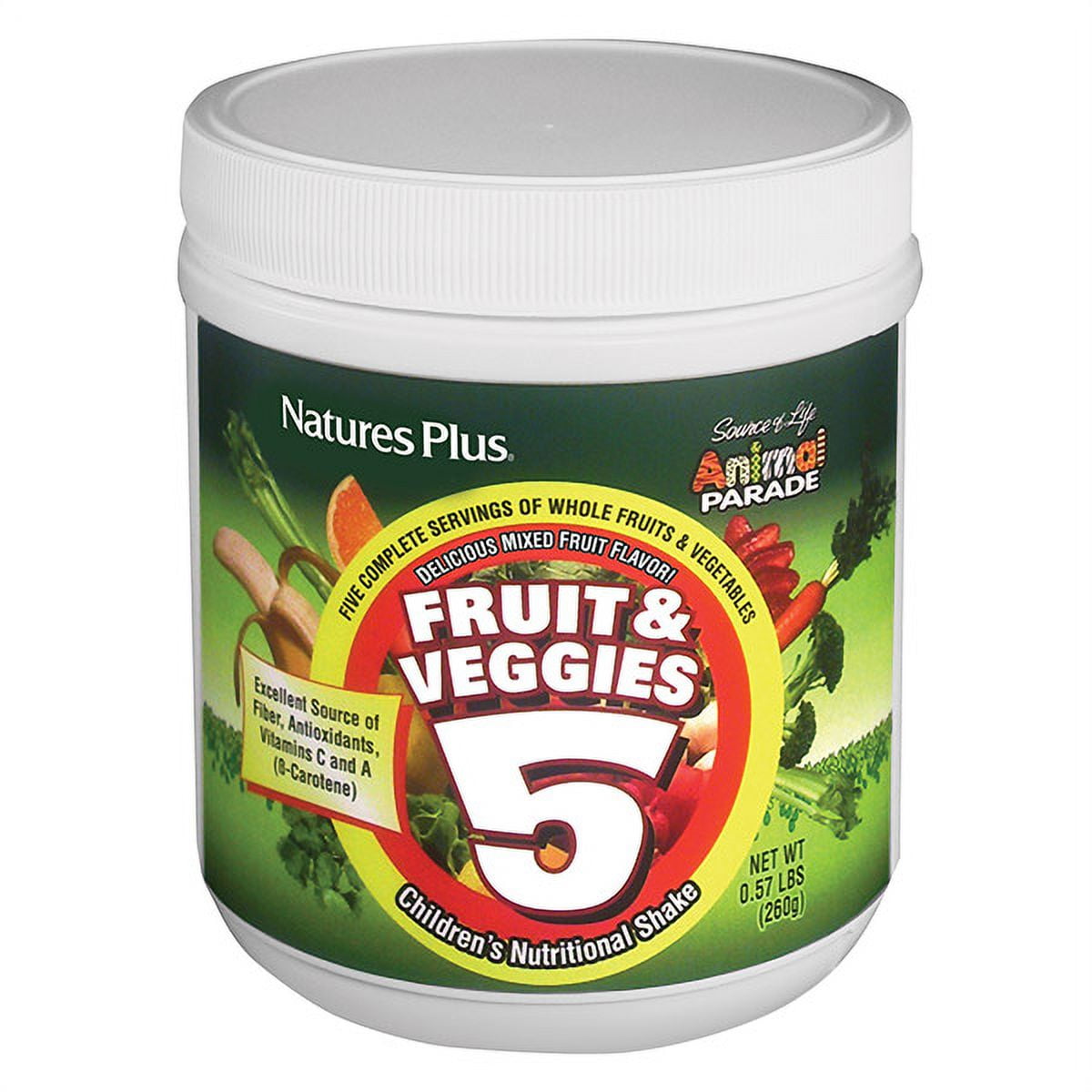 Nature's Plus. Animal Parade® Fruit & Veggies 5 Children's Nutritional ...