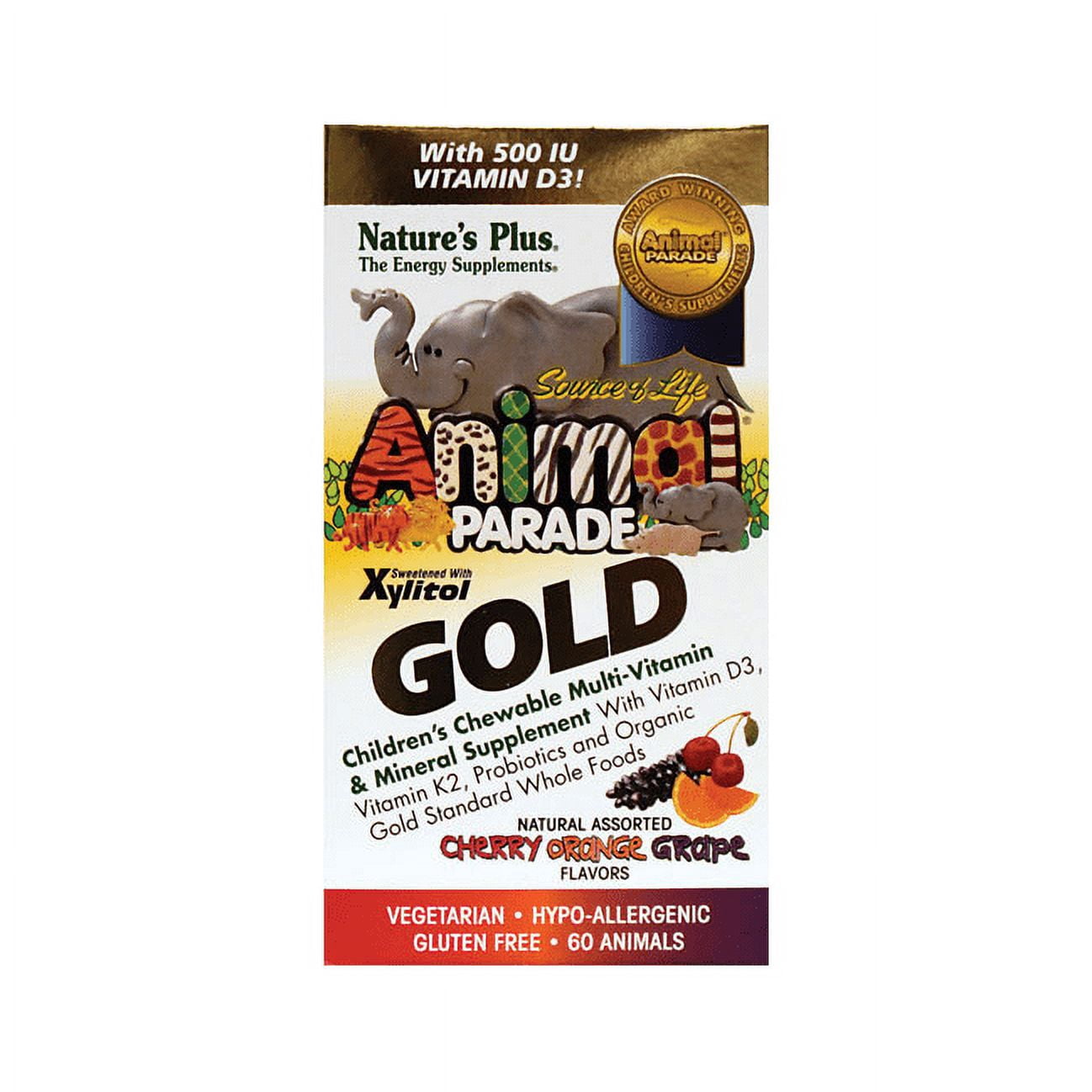 Nature's Plus Source of Life, Animal Parade Gold, Children's Chewable ...