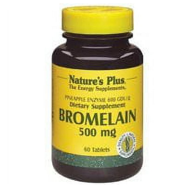 Nature's Plus Bromelain 500mg 60 Tablet - Walmart Business Supplies