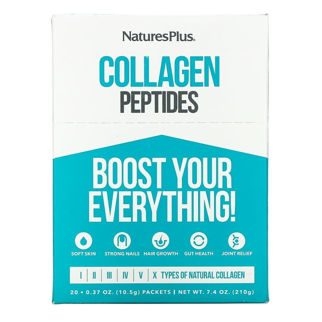 Nature's Plus Collagen Peptides 20 Stick Packs Box - Walmart.com
