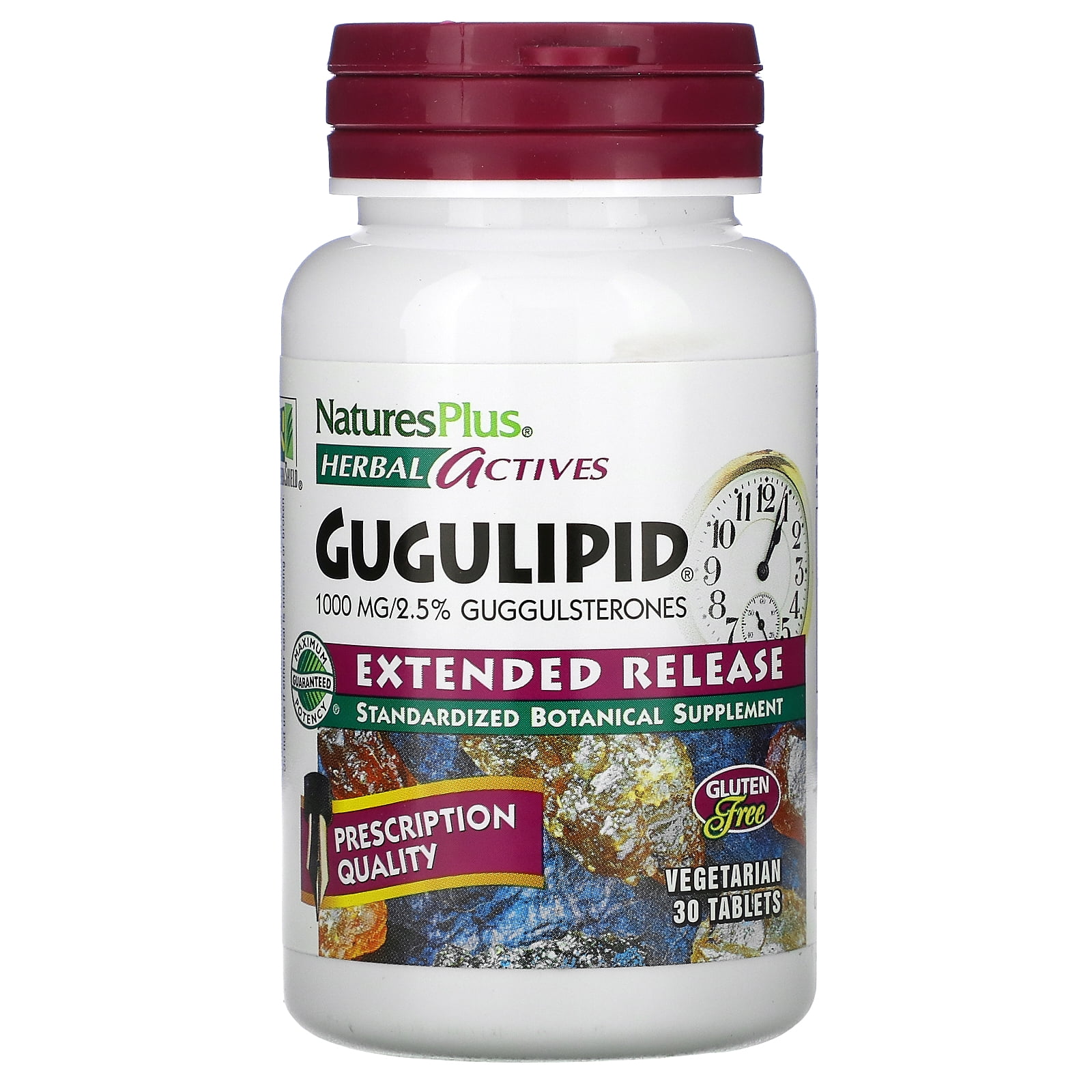 Nature's Plus Gugulipid 1000 mg Extended Release Tablets 30 Sustained ...