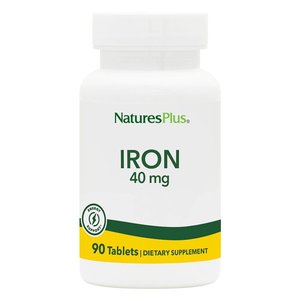 Nature's Plus Iron 40mg 90 Tablet - Walmart.com