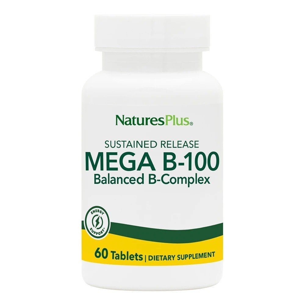 Nature's Plus Mega B-100 Time Release 60 Sustained Release Tablet ...