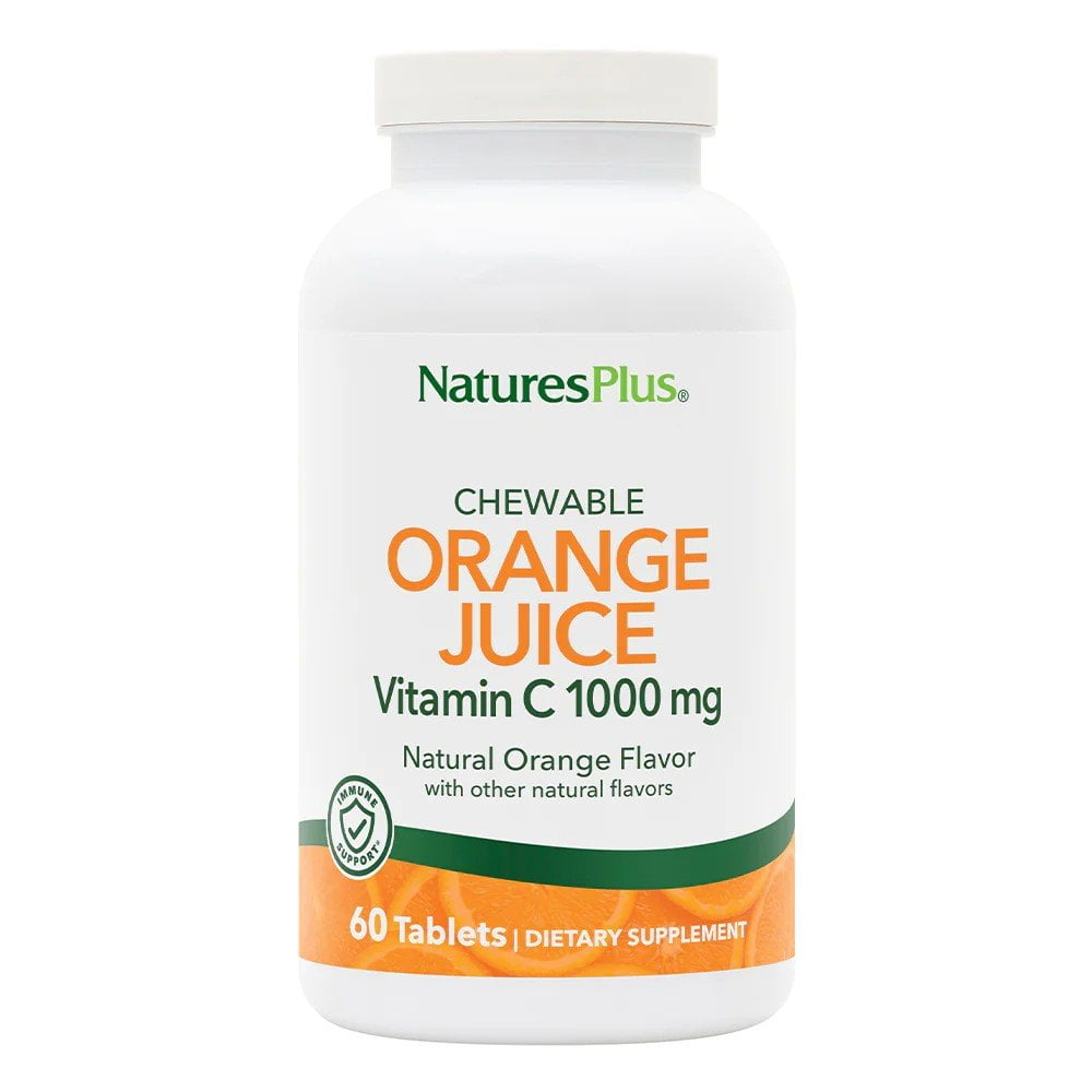Nature's Plus Orange Juice C 1000mg 60 Chewable - Walmart.com