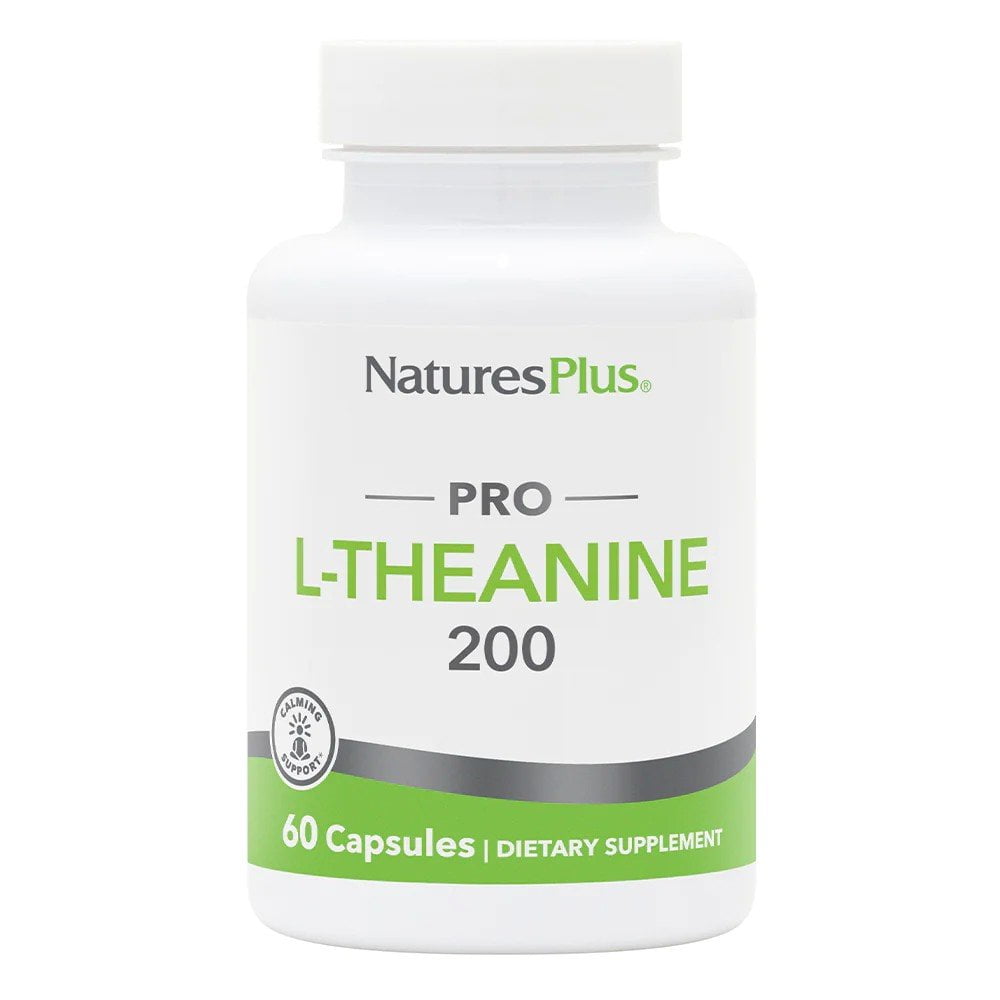 Nature's Plus PRO L-Theanine 200 mg 60 Capsule - Walmart.com