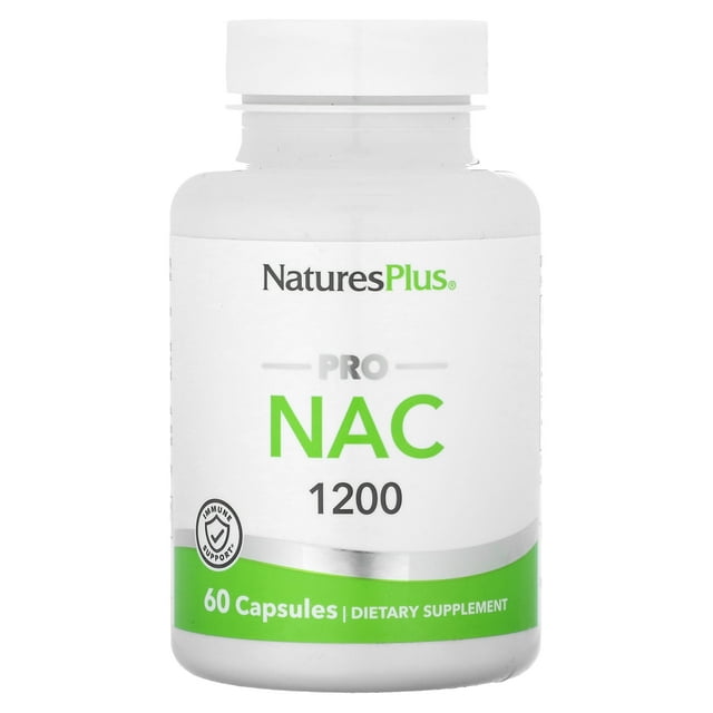 Nature's Plus Pro NAC 1200mg 60 Capsule - Walmart.com