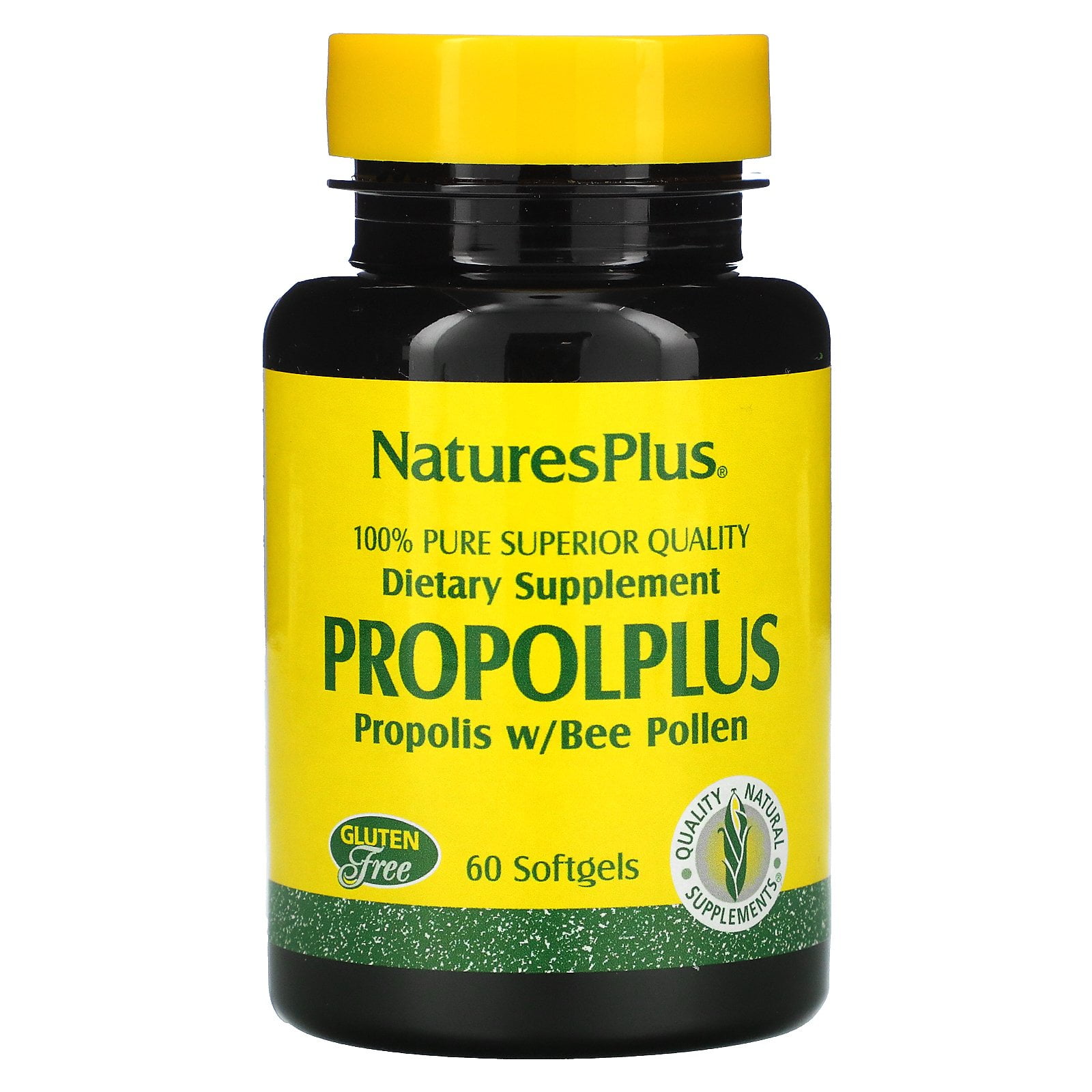 Nature's Plus Propolplus, Propolis w/Bee Pollen, 60 Softgels - Walmart.com