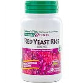 Nature's Plus Herbal Actives Red Yeast Rice 600 mg 60 Capsule - Walmart ...
