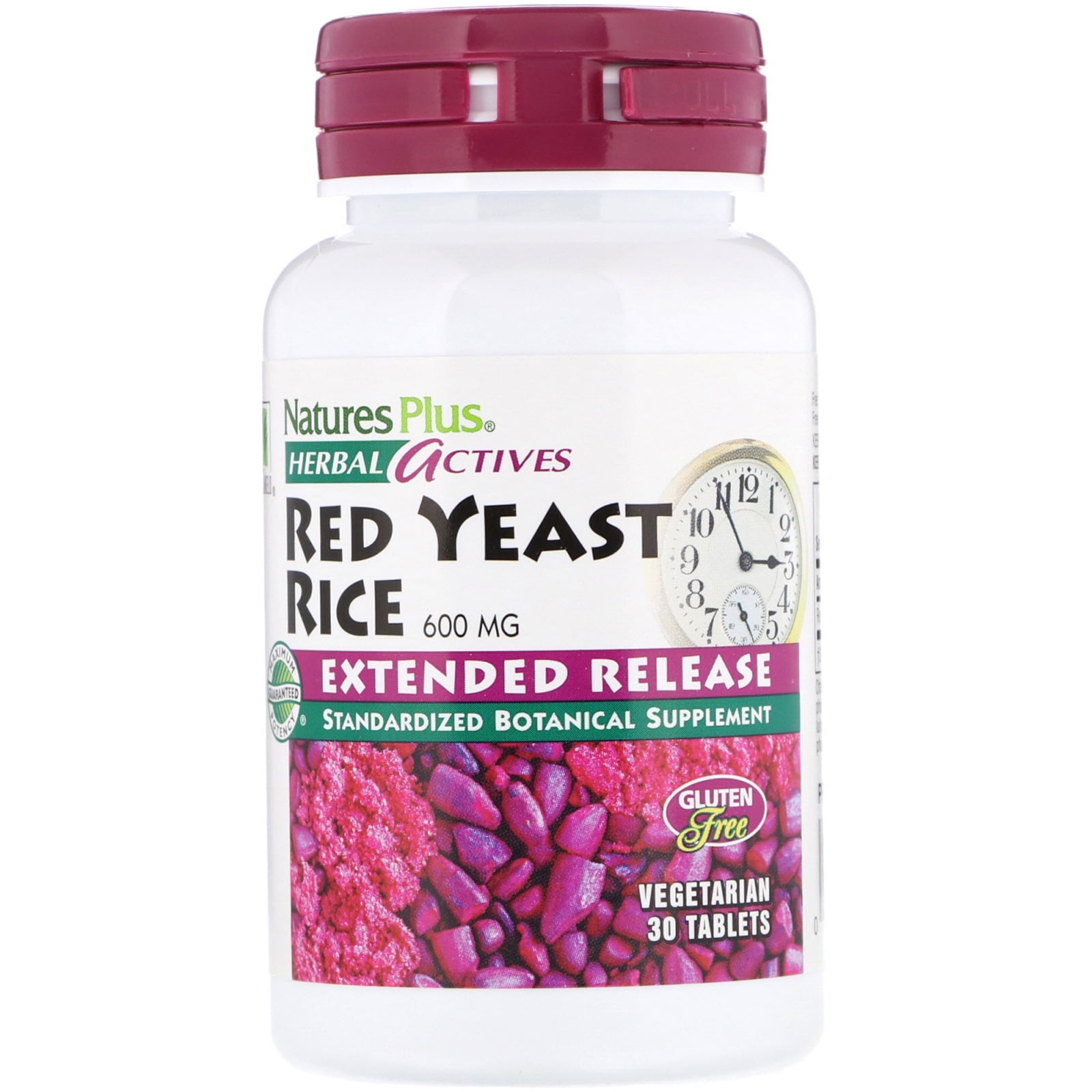 Nature's Plus Red Yeast Rice Extended Release 600 mg 30 Tablet ...