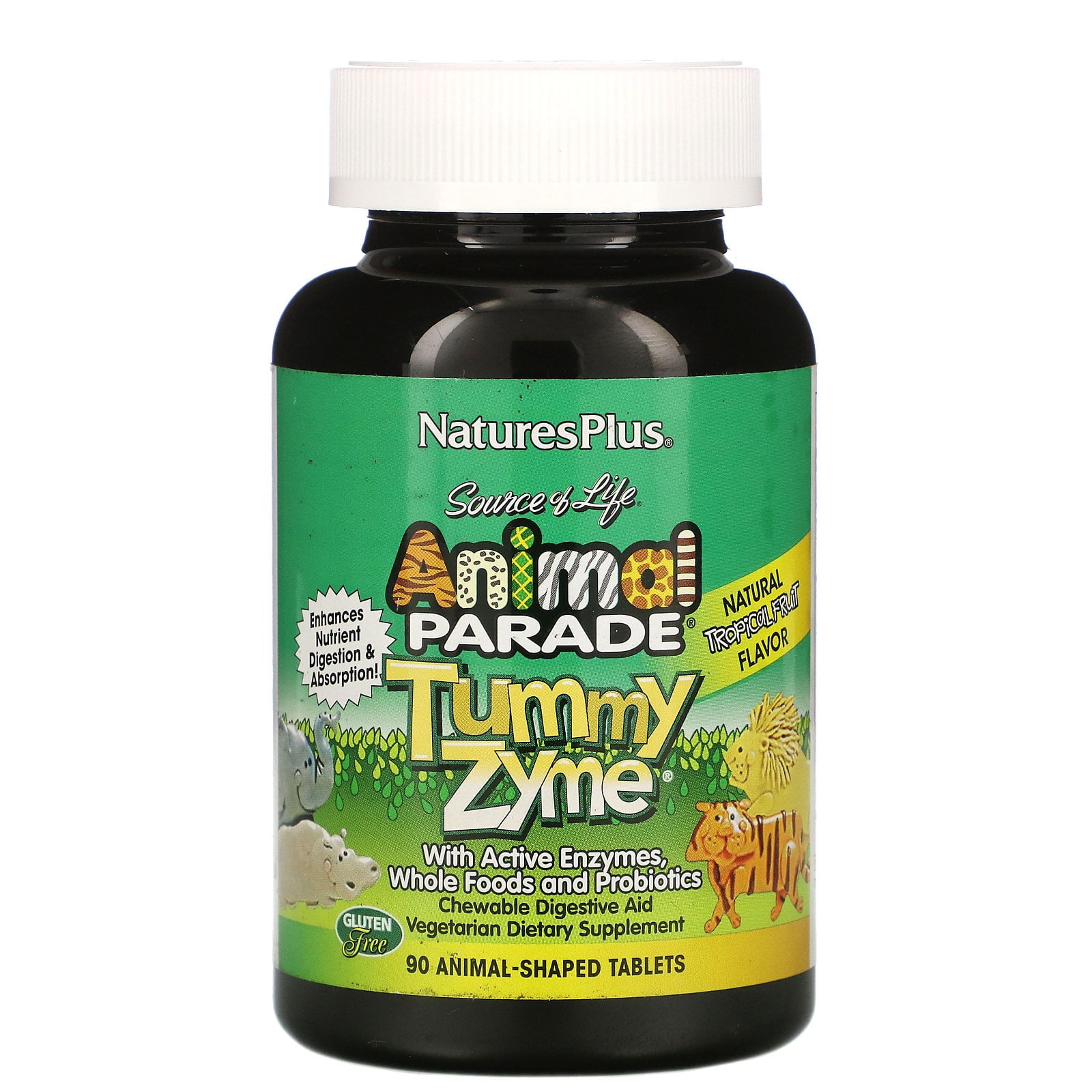 Nature's Plus Source of Life, Tummy Zyme, Digestive Probiotics ...