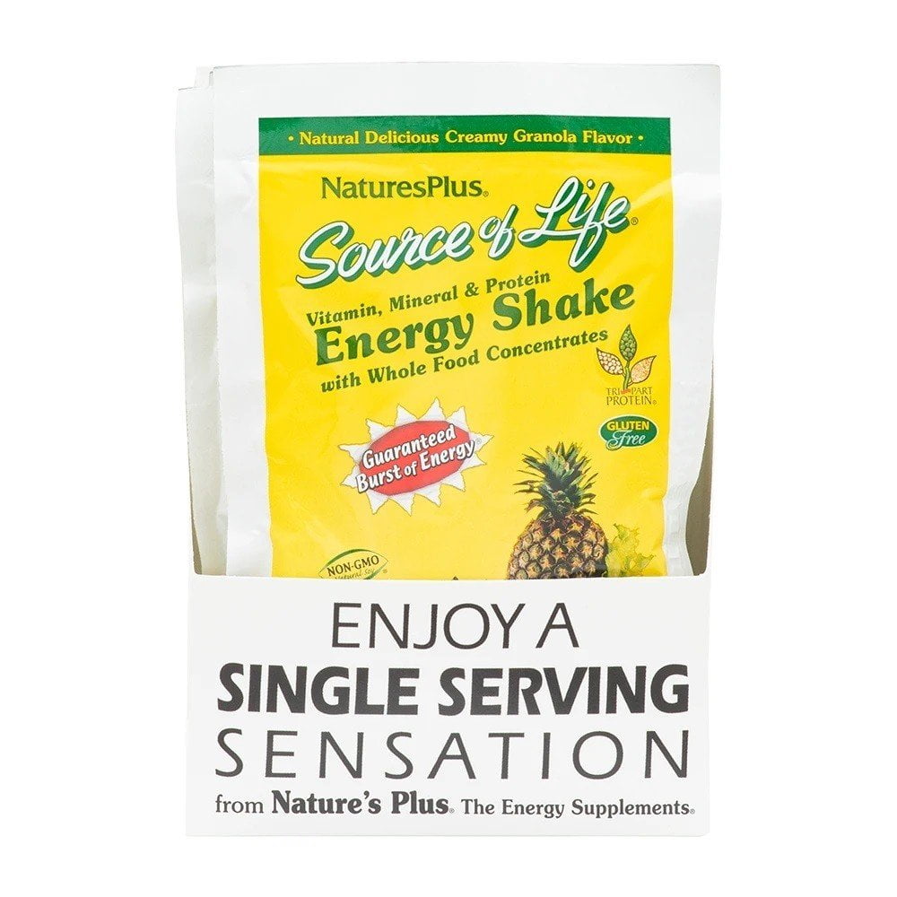 Nature's Plus Source of Life Energy Shake Creamy Granola 8 Packet ...