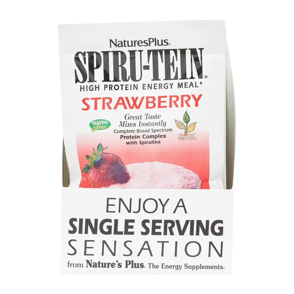 Nature's Plus Spiru-Tein (Spirutein) Shake - Strawberry 8 Packet ...