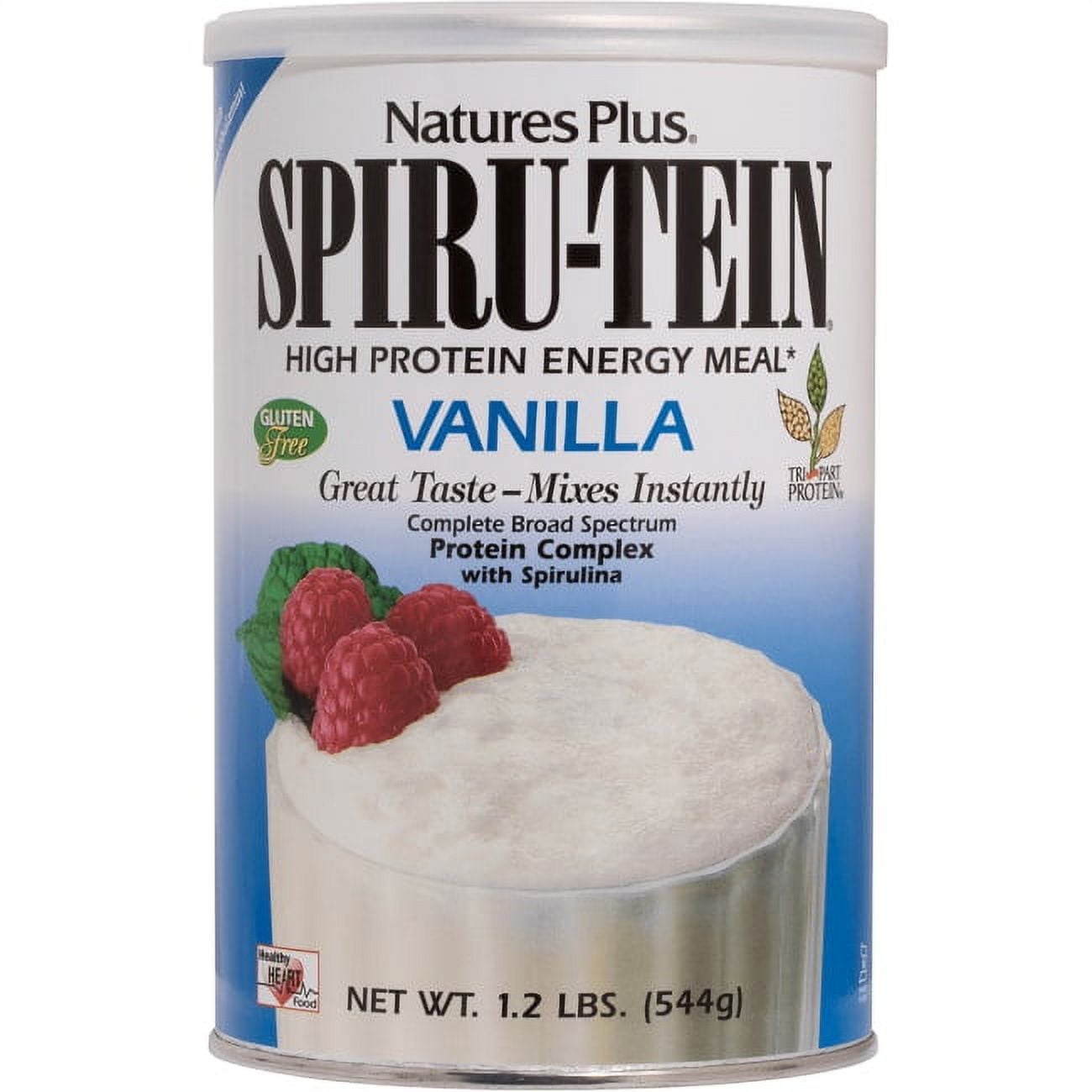 Jay Robb Natures Plus Spiru-Tein High Protein Energy Meal, Plant-Based ...