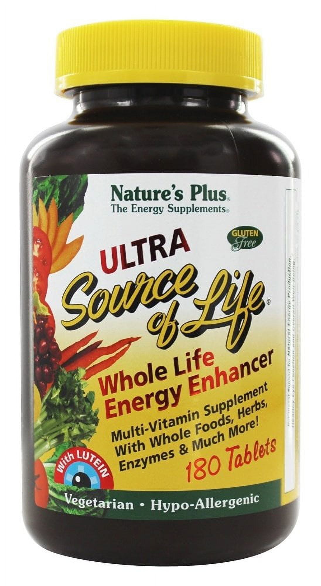 Nature's Plus - Ultra Source Of Life Multivitamin Supplement with ...