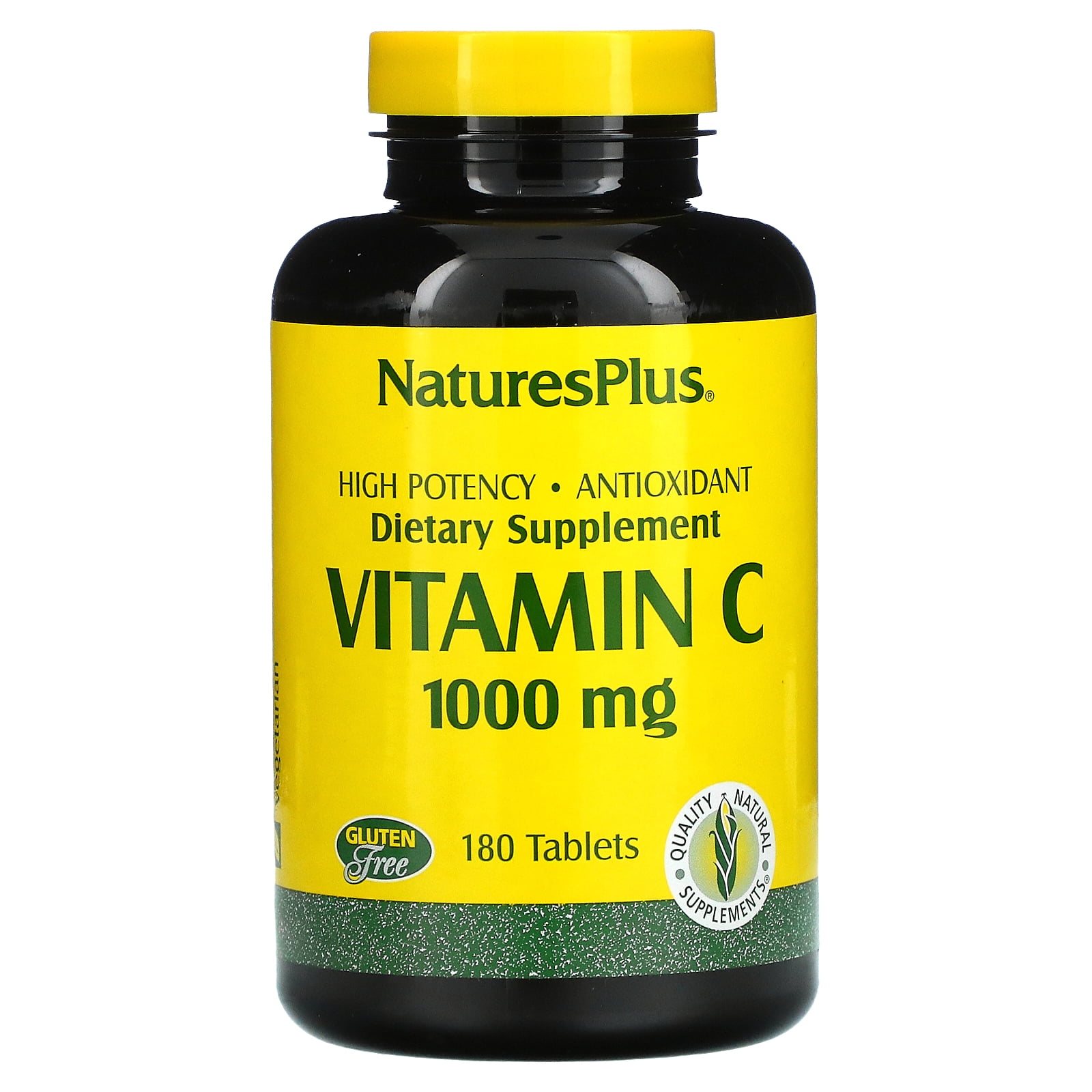 Nature's Plus Vitamin C 1000mg with Rose Hips 180 Tablet - Walmart.com