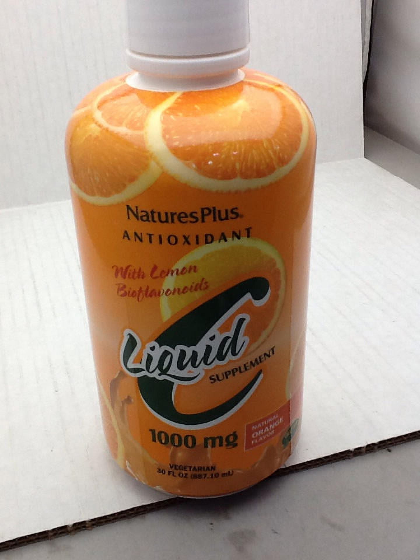 Nature's Plus Vitamin C Liquid Orange 30 oz Liquid - Walmart.com