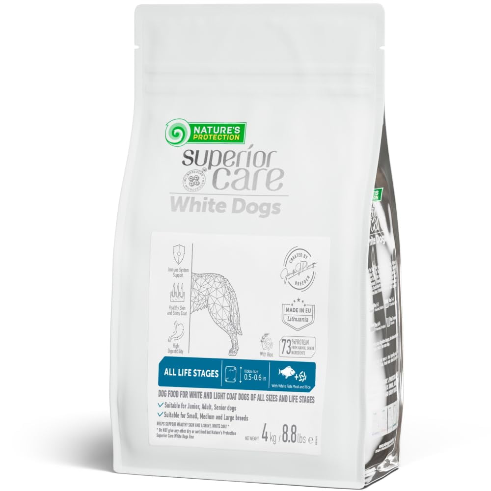 Nature's Protection Superior Care TGF4 White Dogs Rice Based Dry Dog ...