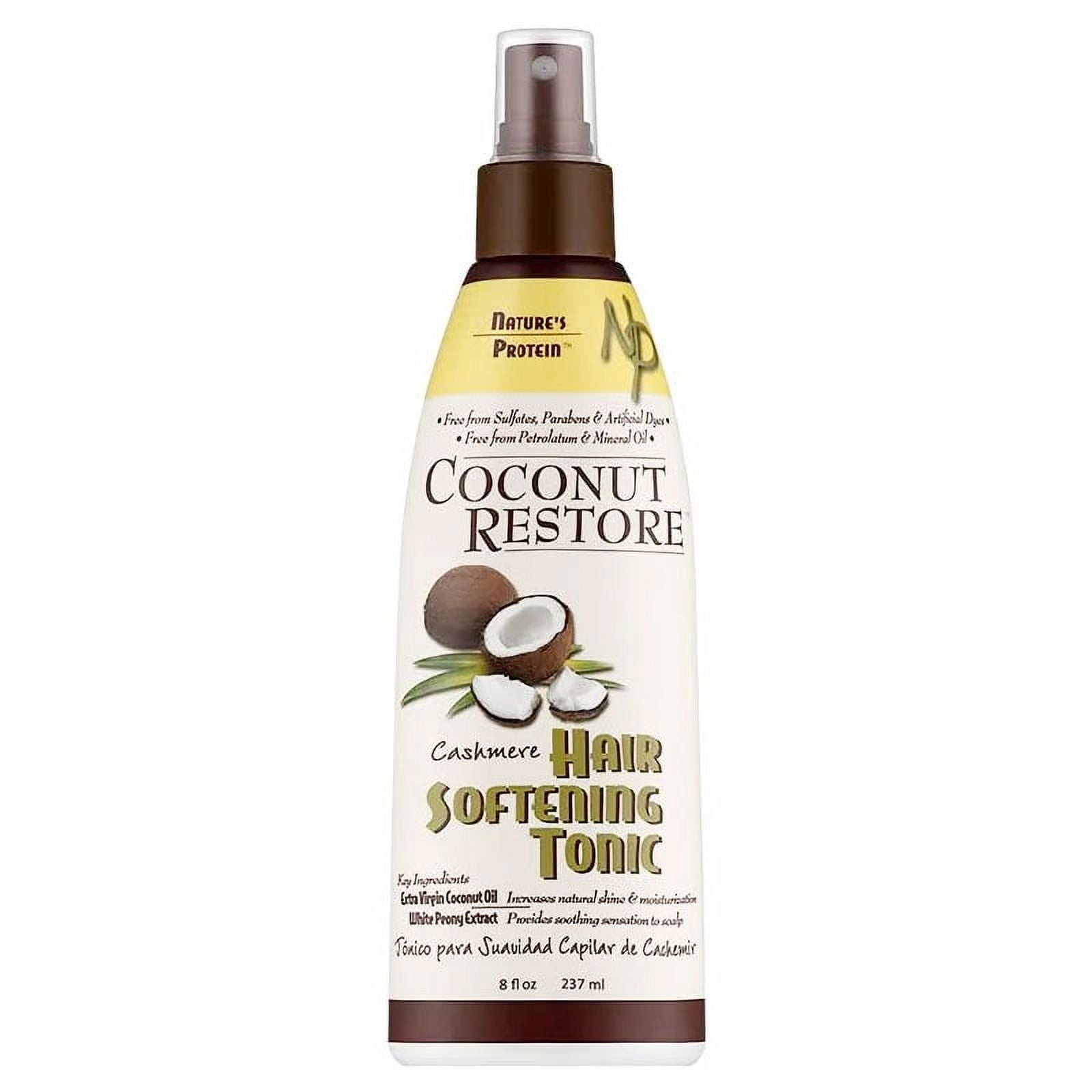 Nature's Protein Coconut Restore Hair Softening Tonic 8 Oz,Pack of 3 ...
