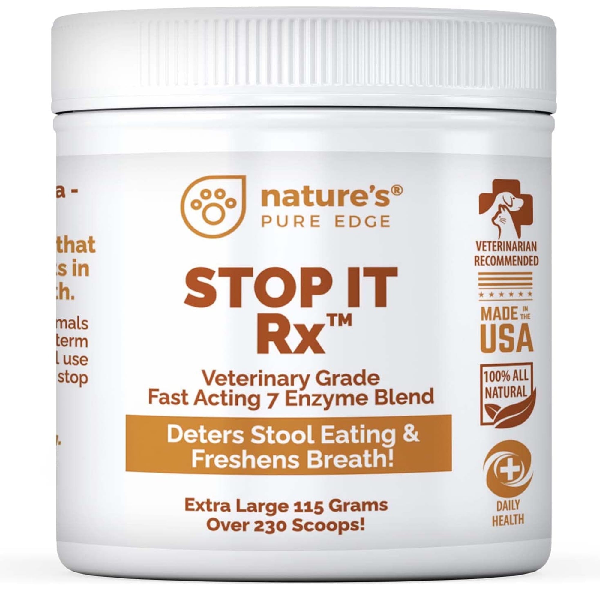 Nature's Pure Edge Stool Eating Deterrent for Dogs, Coprophagia ...