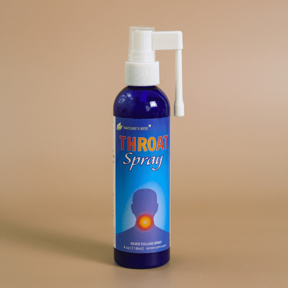 Nature’s Rite Throat Spray 4oz – Silver Colloid Soothing Mist for ...