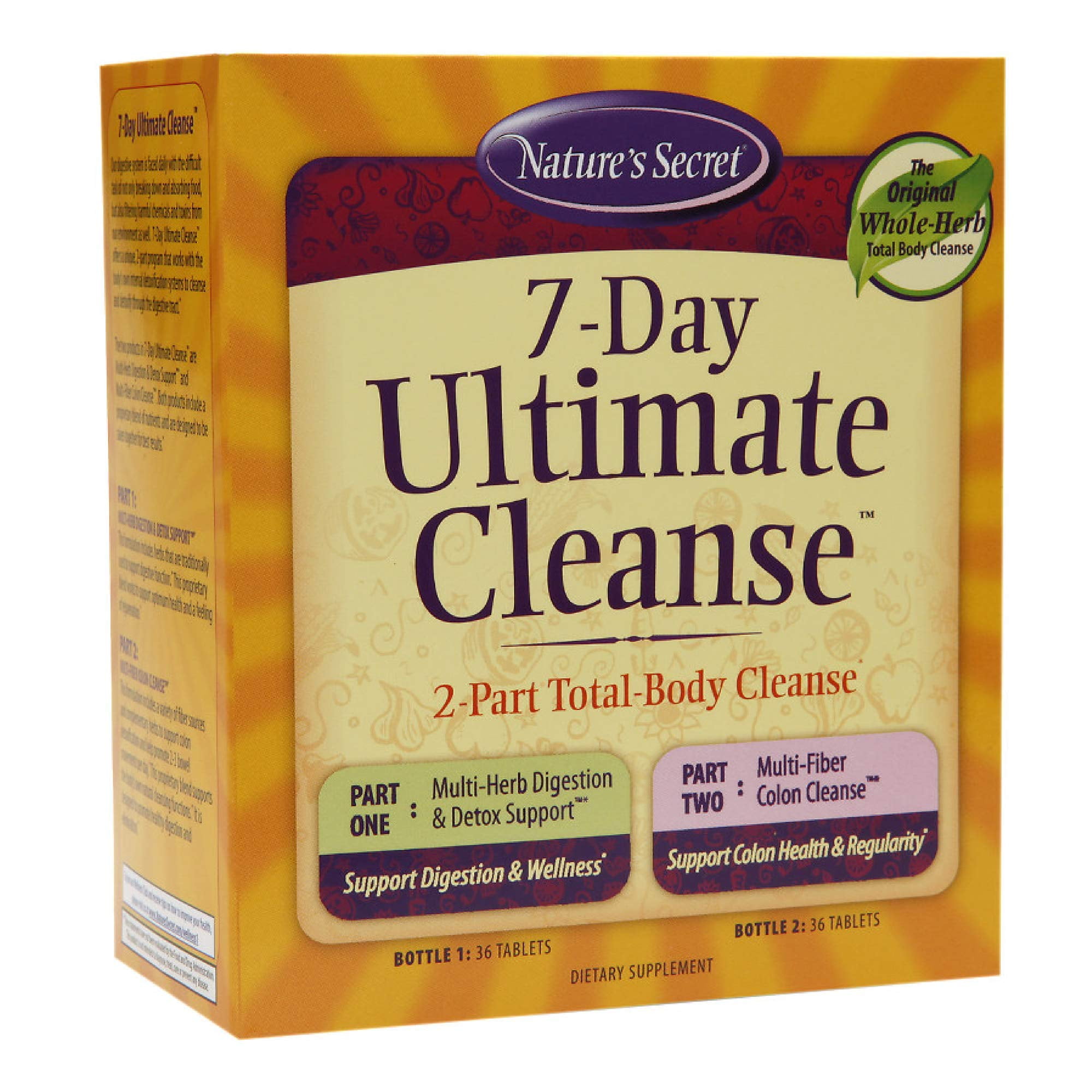 Nature's Secret 7-Day Ultimate Cleanse, 2-Part Total Body Cleanse (Pack ...