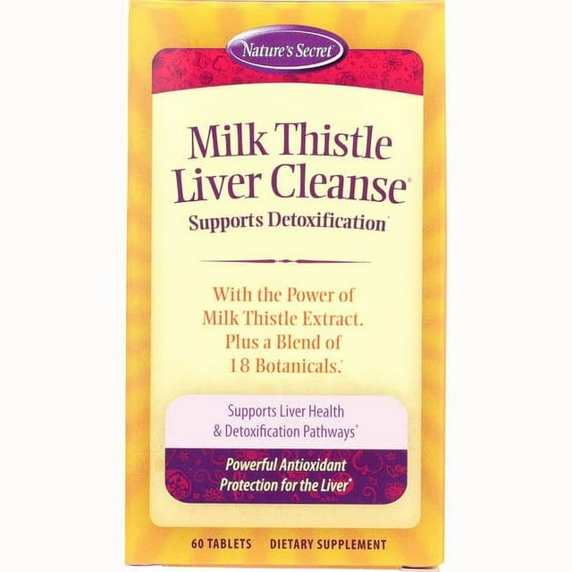 Nature's Secret Detox Supplement Formula: Milk Thistle Liver Cleanse ...