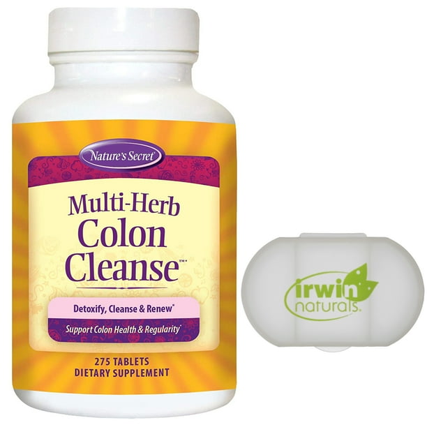 Nature's Secret Multi-Herb Colon Cleanse Detoxify, 275 Tablets, with a ...