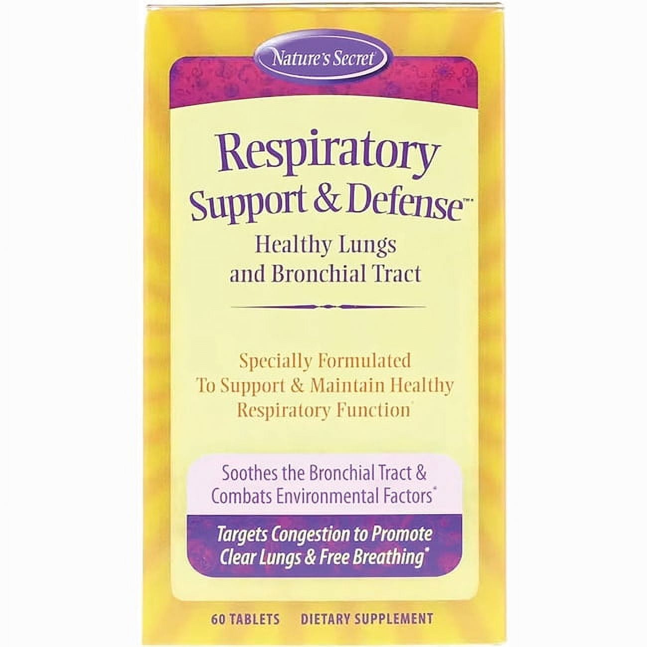 Nature's Secret Respiratory Support & Defense Capsules, 60 Ct - Walmart.com