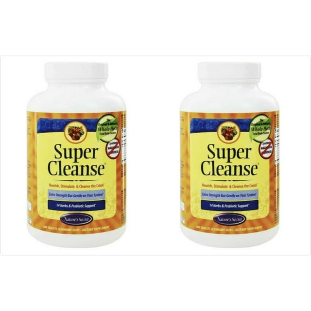 Nature's Secret, Super Cleanse, 200 Tablets - 2 Packs - Walmart.com
