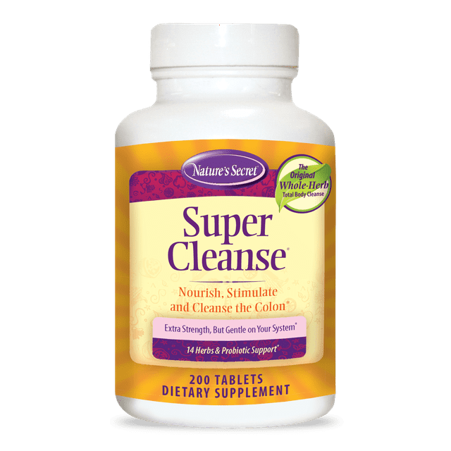 Nature's Secret Super Cleanse Detox Supplement, Colon Cleanser Support ...