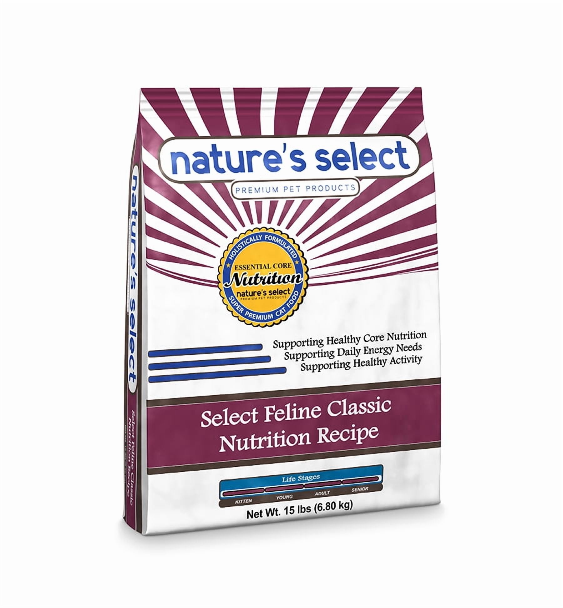 Nature's Select Feline Classic Nutrition Recipe - Dry Cat Food for All ...