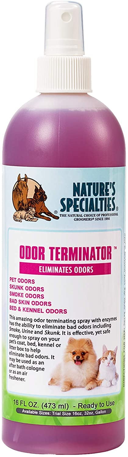Nature's Specialties Odor Terminator Dog Spray for Pets, Natural Choice ...