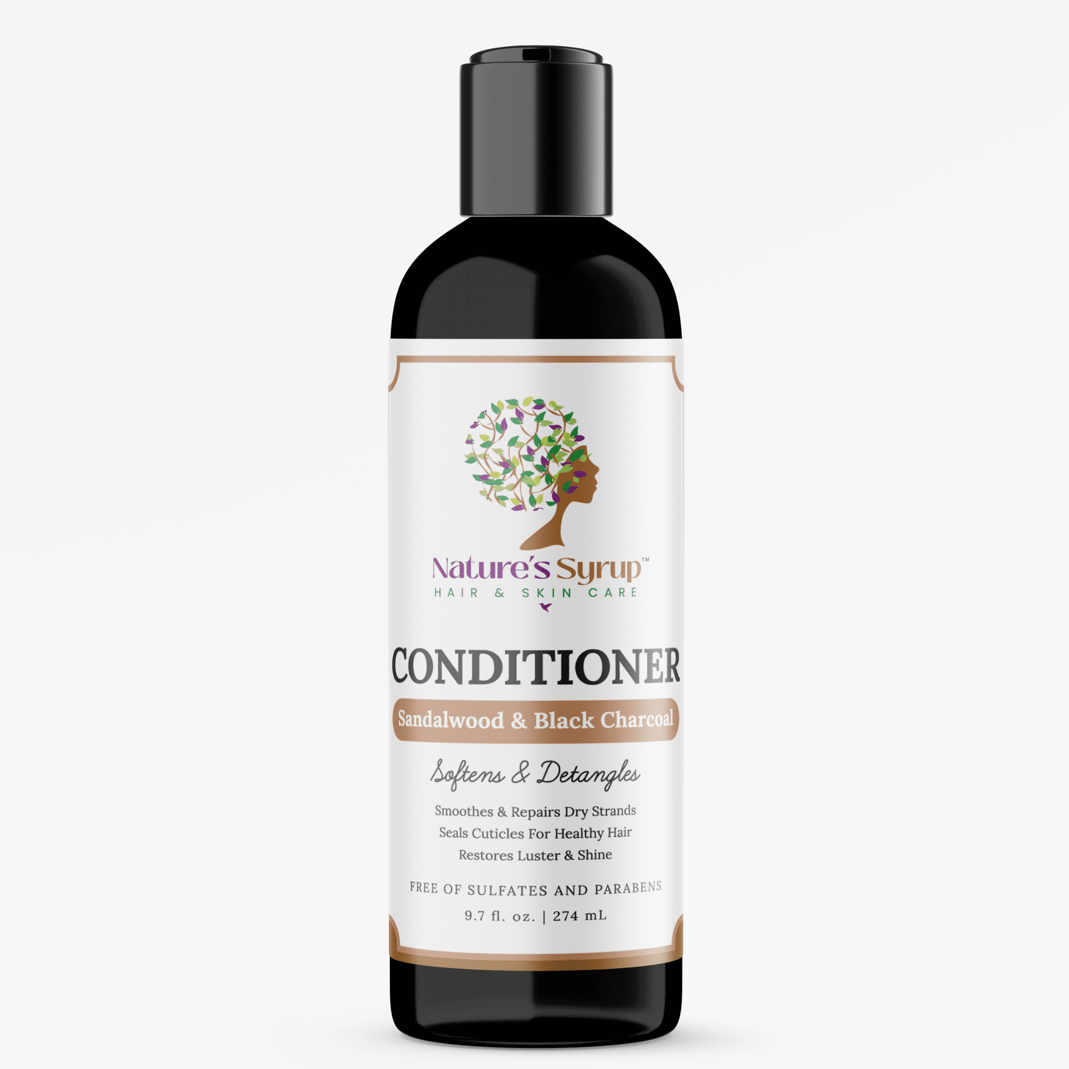 Nature's Syrup Sandalwood + Black Charcoal Conditioner, 9.7 oz., Deep ...
