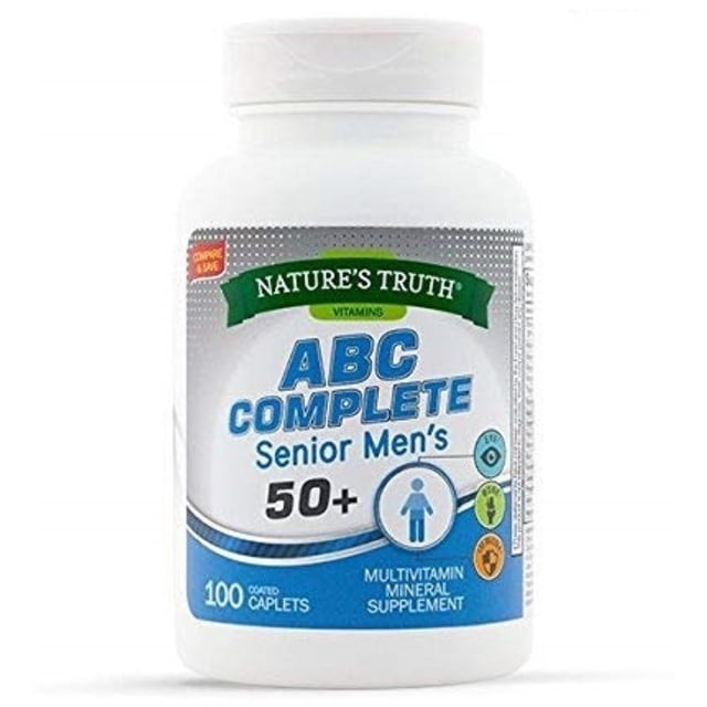 Nature's Truth ABC Complete Mens 50+ Multivitamin, 100 ea (Pack of 4 ...