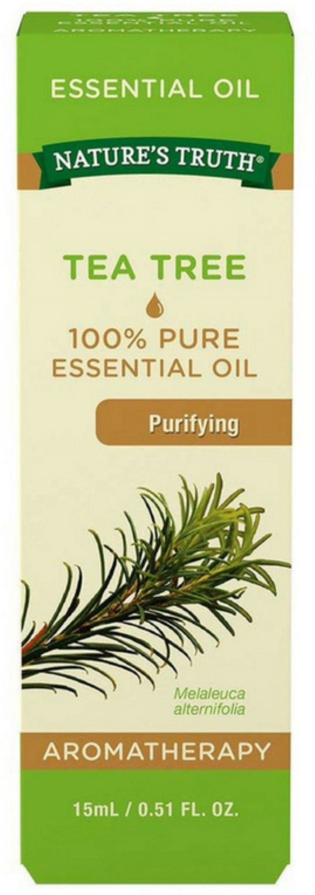 Nature's Truth Aromatherapy 100% Pure Essential Oil, Tea Tree 0.51 oz ...