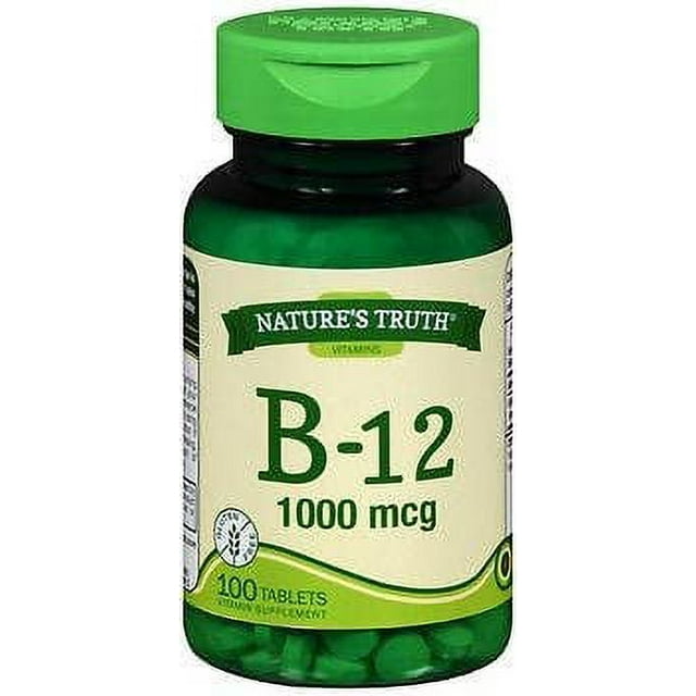 Nature's Truth B-12 1000 mcg Tablets, 100 Count - Walmart.com