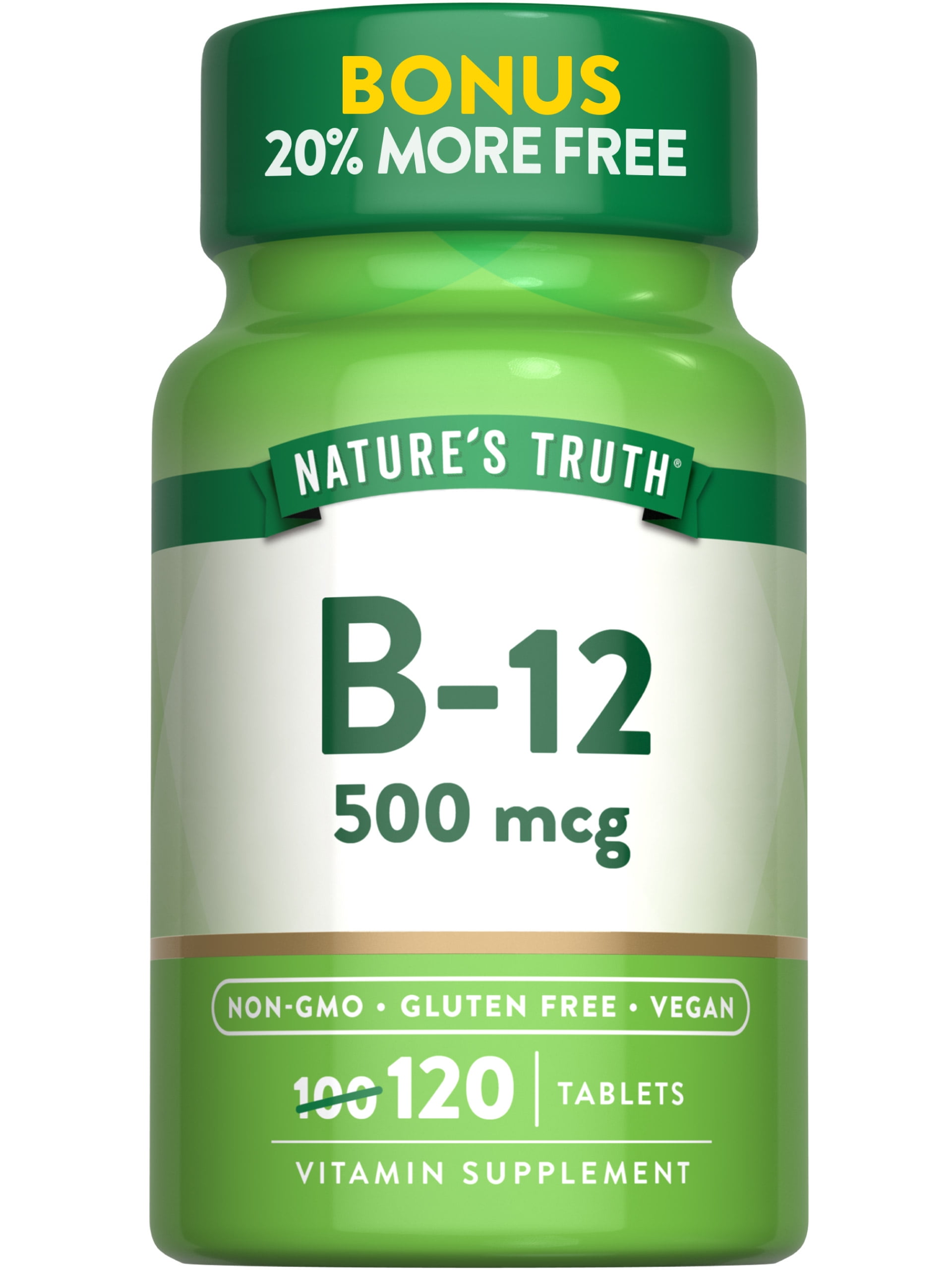 Nature's Truth Vitamin B-12 500 mcg - Walmart.com